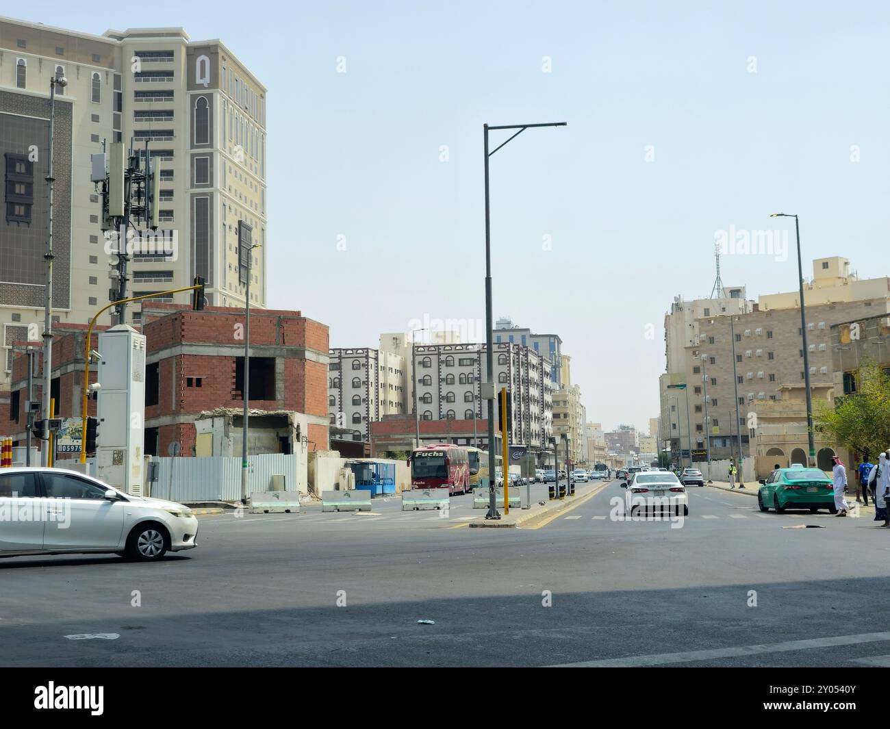 Mecca, Saudi Arabia, June 8 2024: the streets of Makkah city details ...