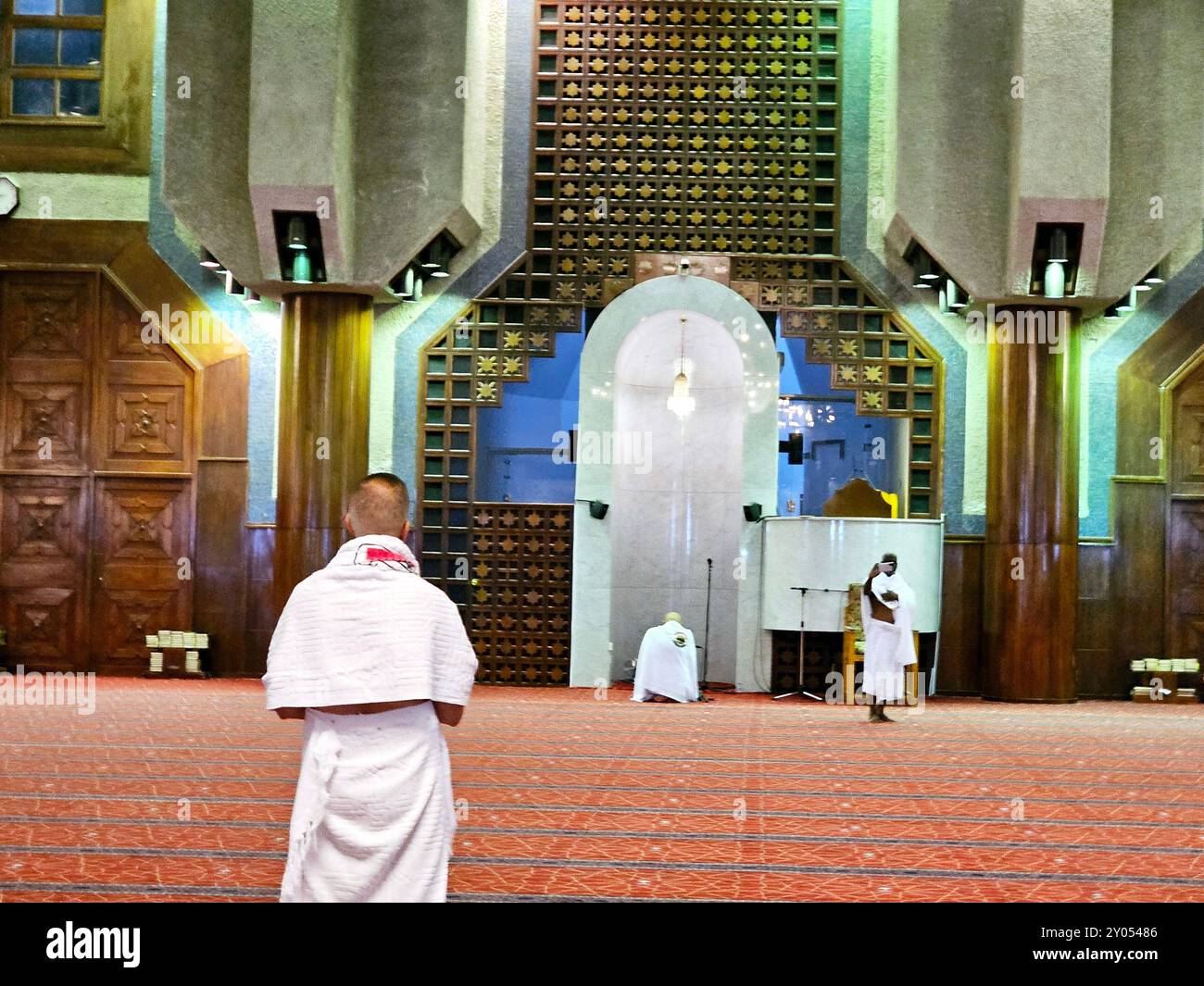Mecca, Saudi Arabia, June 12 2024: The Interior of Masjid Al-Taneem ...