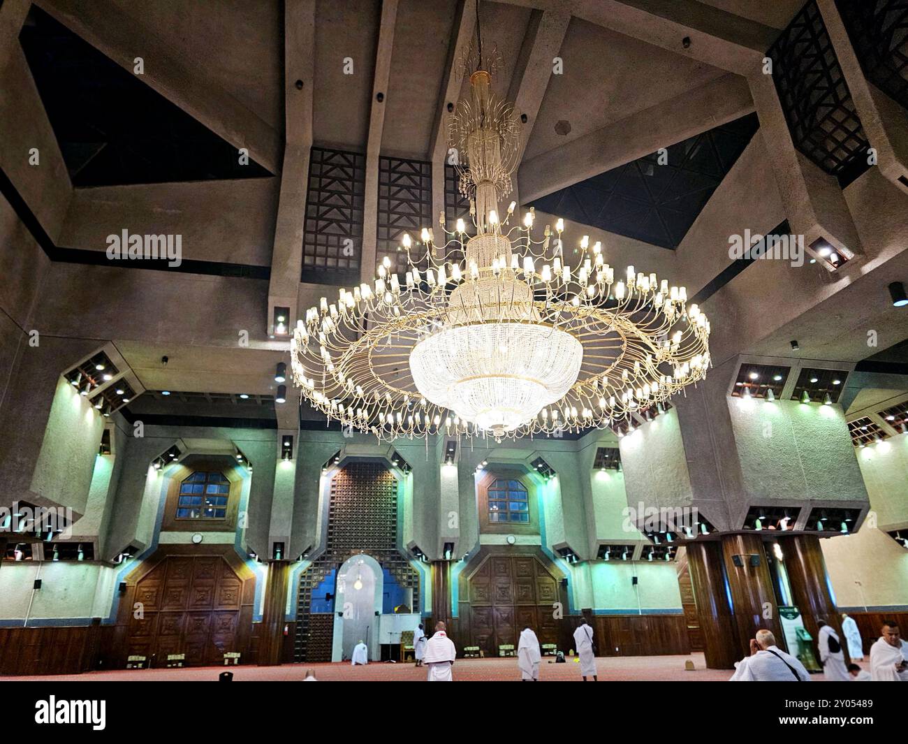 Mecca, Saudi Arabia, June 12 2024: The Interior of Masjid Al-Taneem ...
