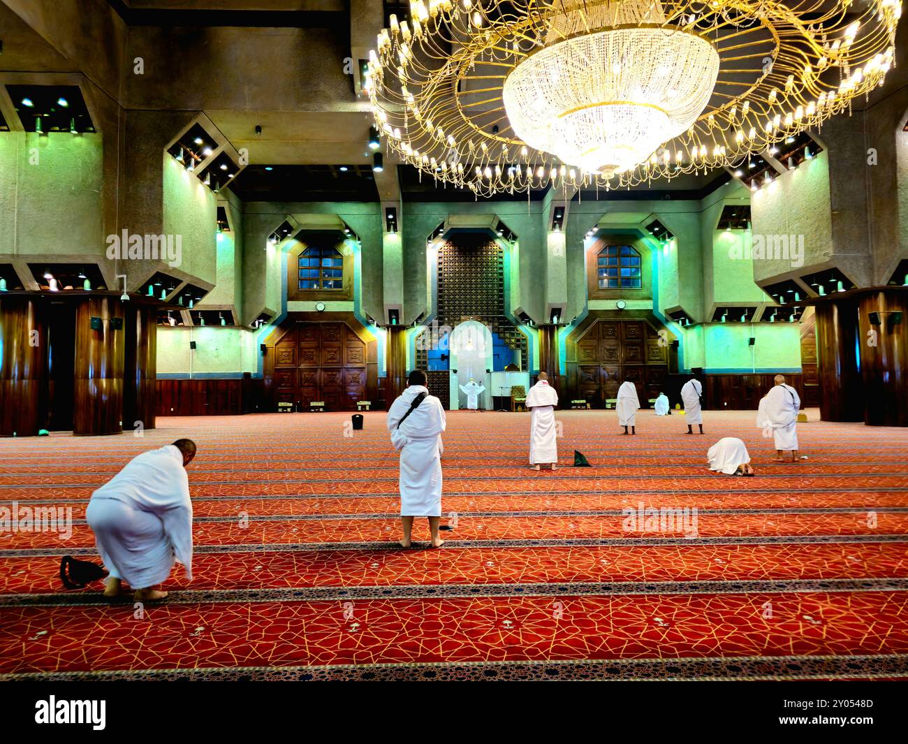 Mecca, Saudi Arabia, June 12 2024: The Interior of Masjid Al-Taneem ...