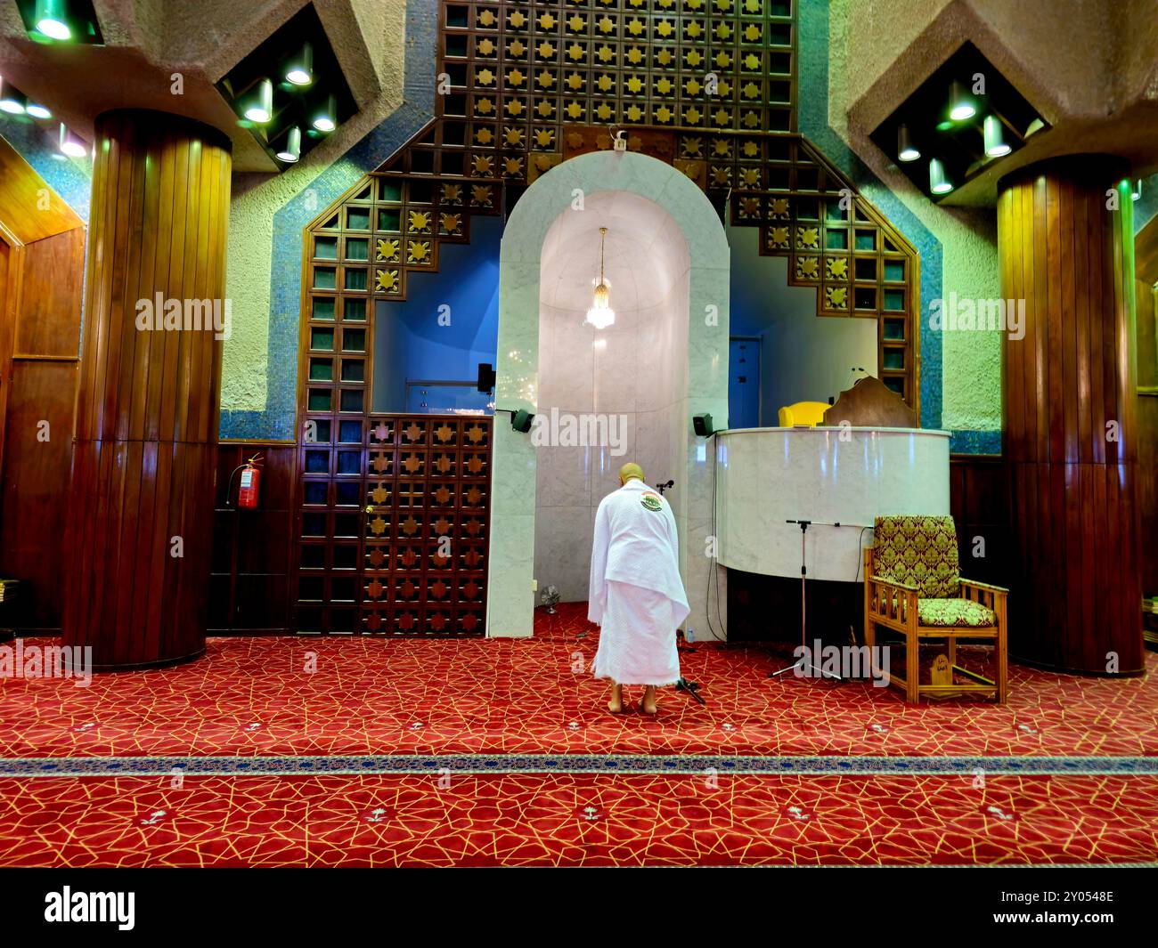 Mecca, Saudi Arabia, June 12 2024: The Interior of Masjid Al-Taneem ...