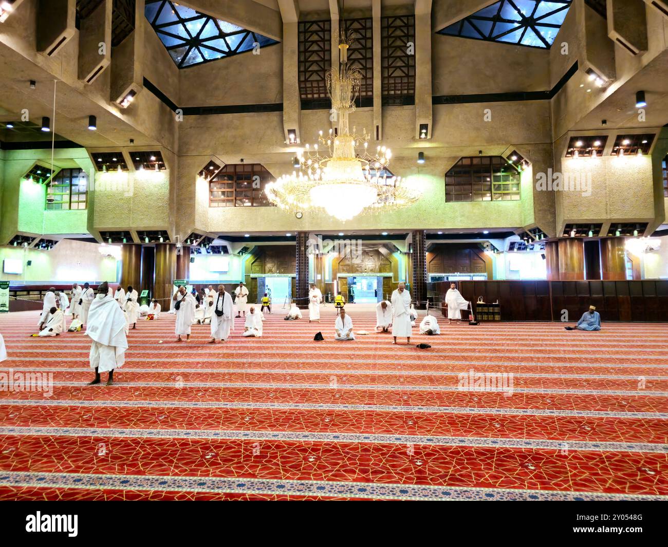 Mecca, Saudi Arabia, June 12 2024: The Interior of Masjid Al-Taneem ...