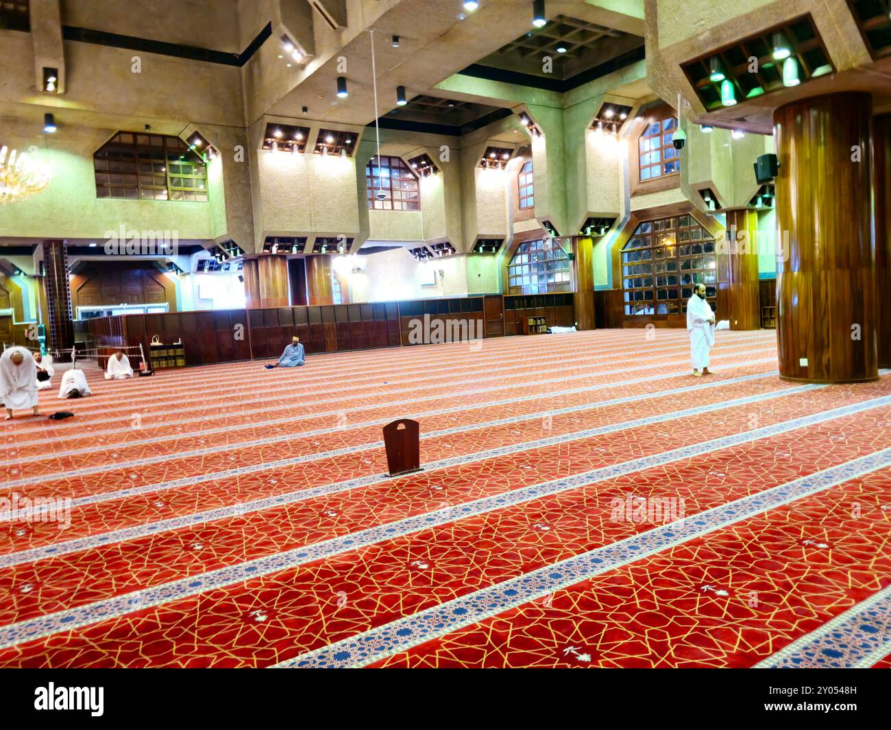 Mecca, Saudi Arabia, June 12 2024: The Interior of Masjid Al-Taneem ...