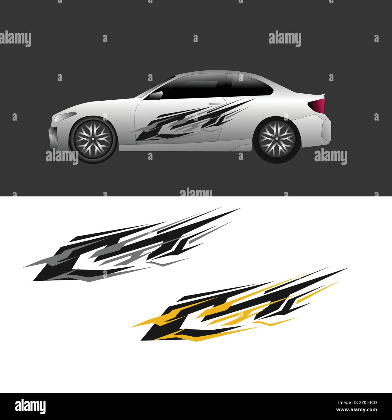 Vehicle body decals Stock Vector Images - Alamy