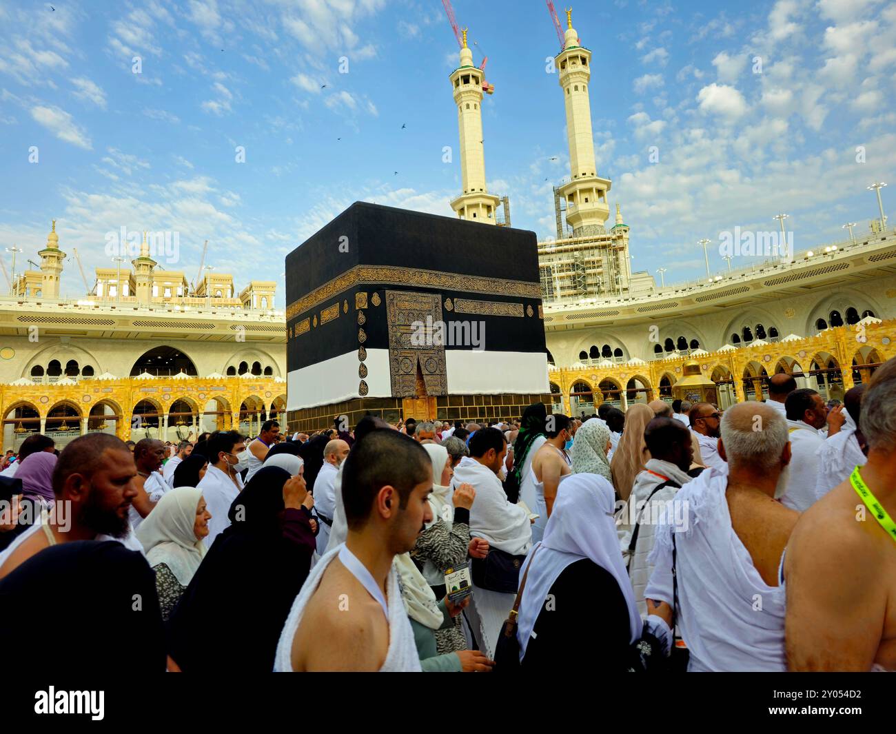 Mecca, Saudi Arabia, June 12 2024: Mataf of the Grand Mosque, which is ...