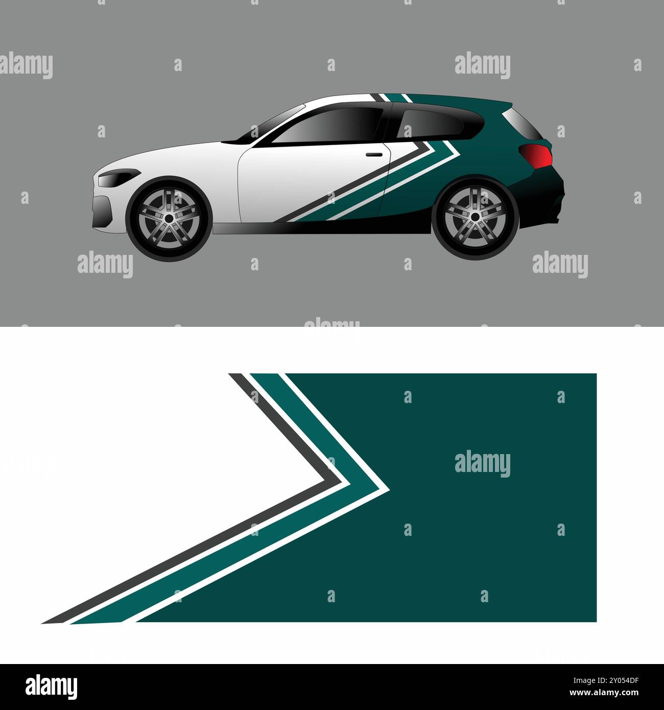 vector design decal livery strip line wrap car body Stock Vector Image ...