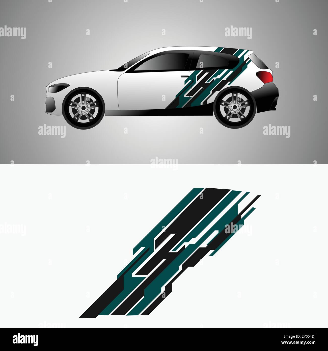vector design decal livery strip line wrap car body Stock Vector Image ...