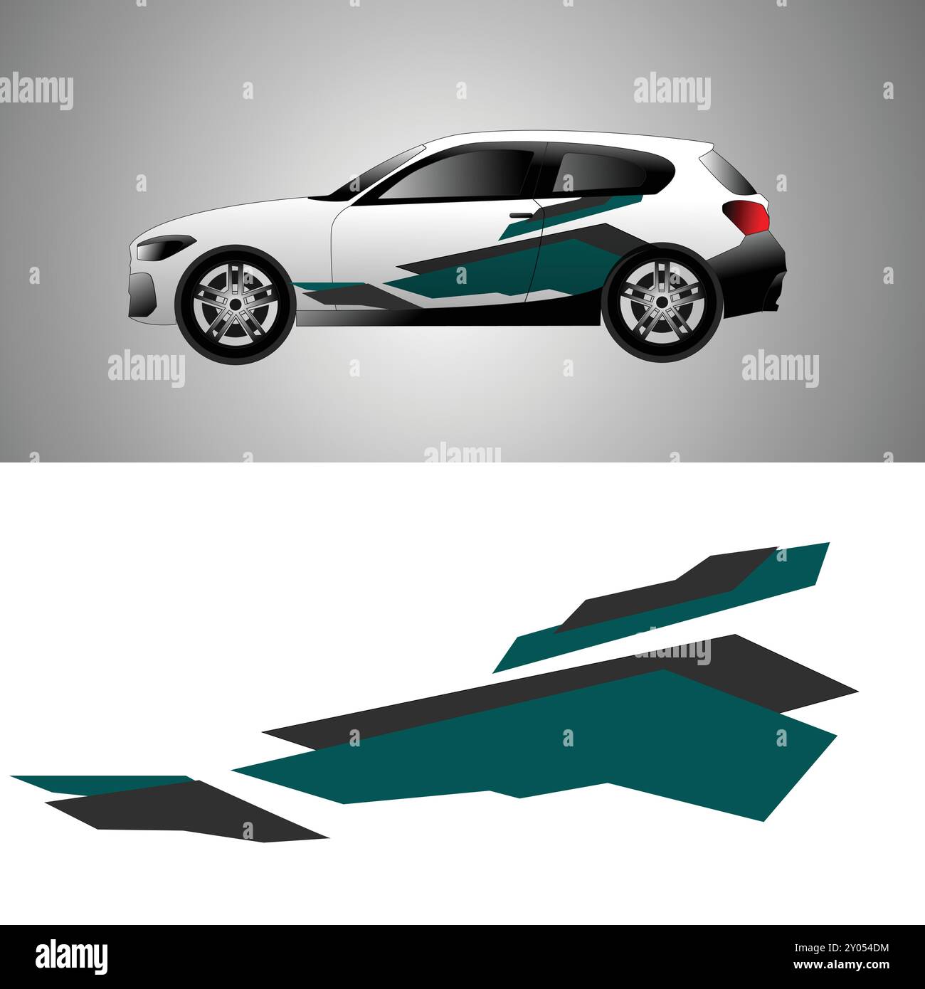 vector design decal livery strip line wrap car body Stock Vector Image ...