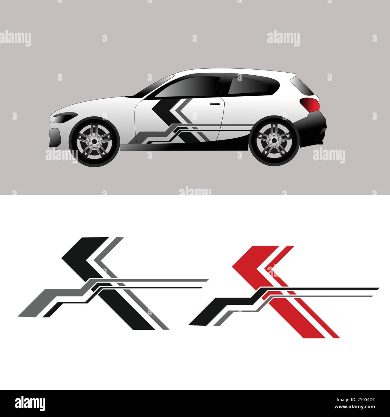 vector design decal livery strip line wrap car body Stock Vector Image ...