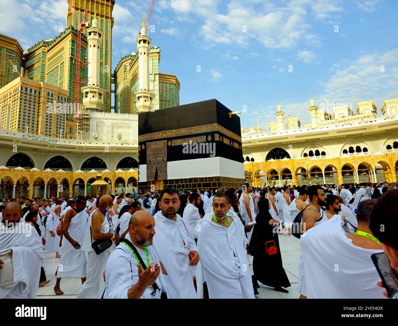 Mecca, Saudi Arabia, June 12 2024: The great mosque of Makkah with Holy ...