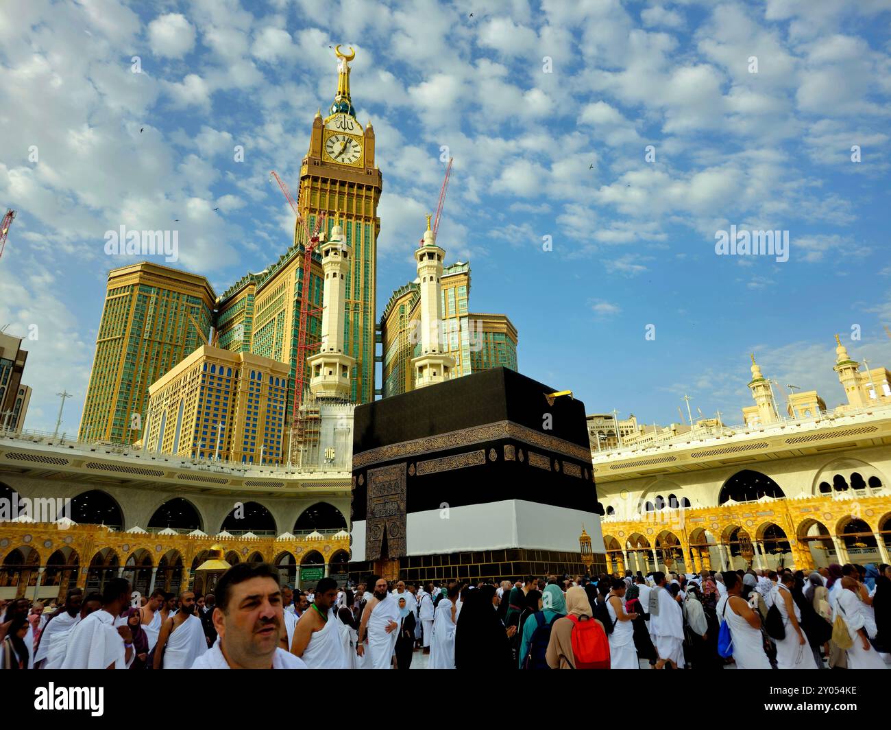 Mecca, Saudi Arabia, June 12 2024: The great mosque of Makkah with Holy ...