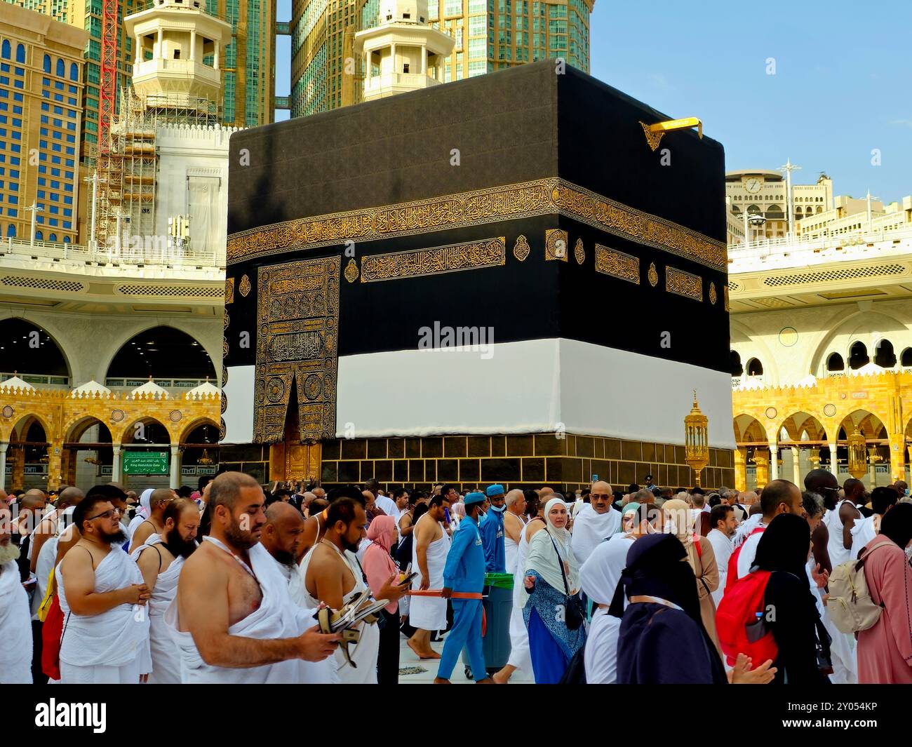 Mecca, Saudi Arabia, June 12 2024: Tawaf or Circumambulation around Ka ...