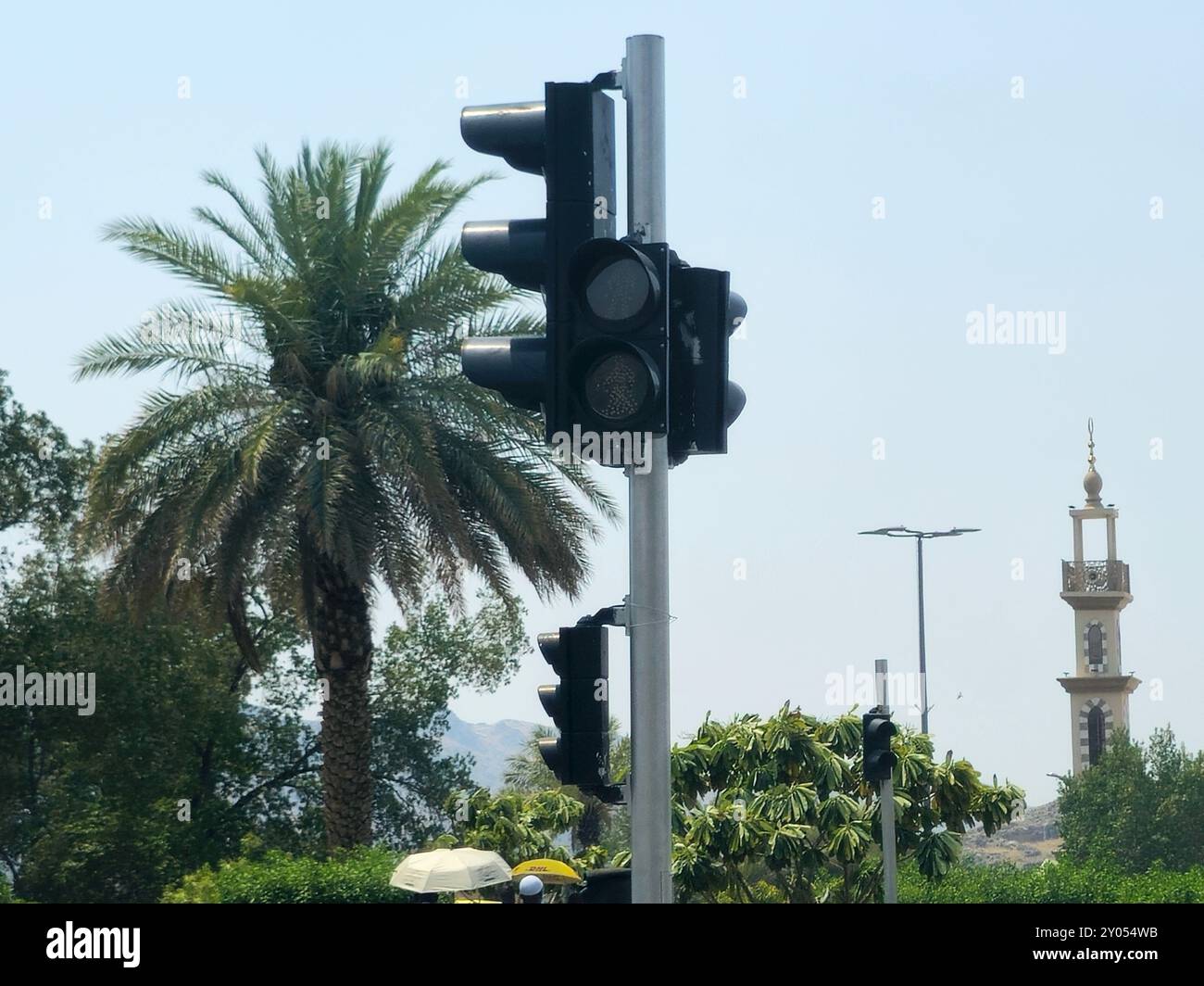 Mecca, Saudi Arabia, June 19 2024: Traffic signals in Saudi Arabia ...
