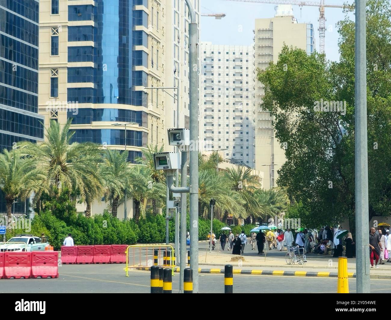 Mecca, Saudi Arabia, June 19 2024: radar speed safety camera for ...