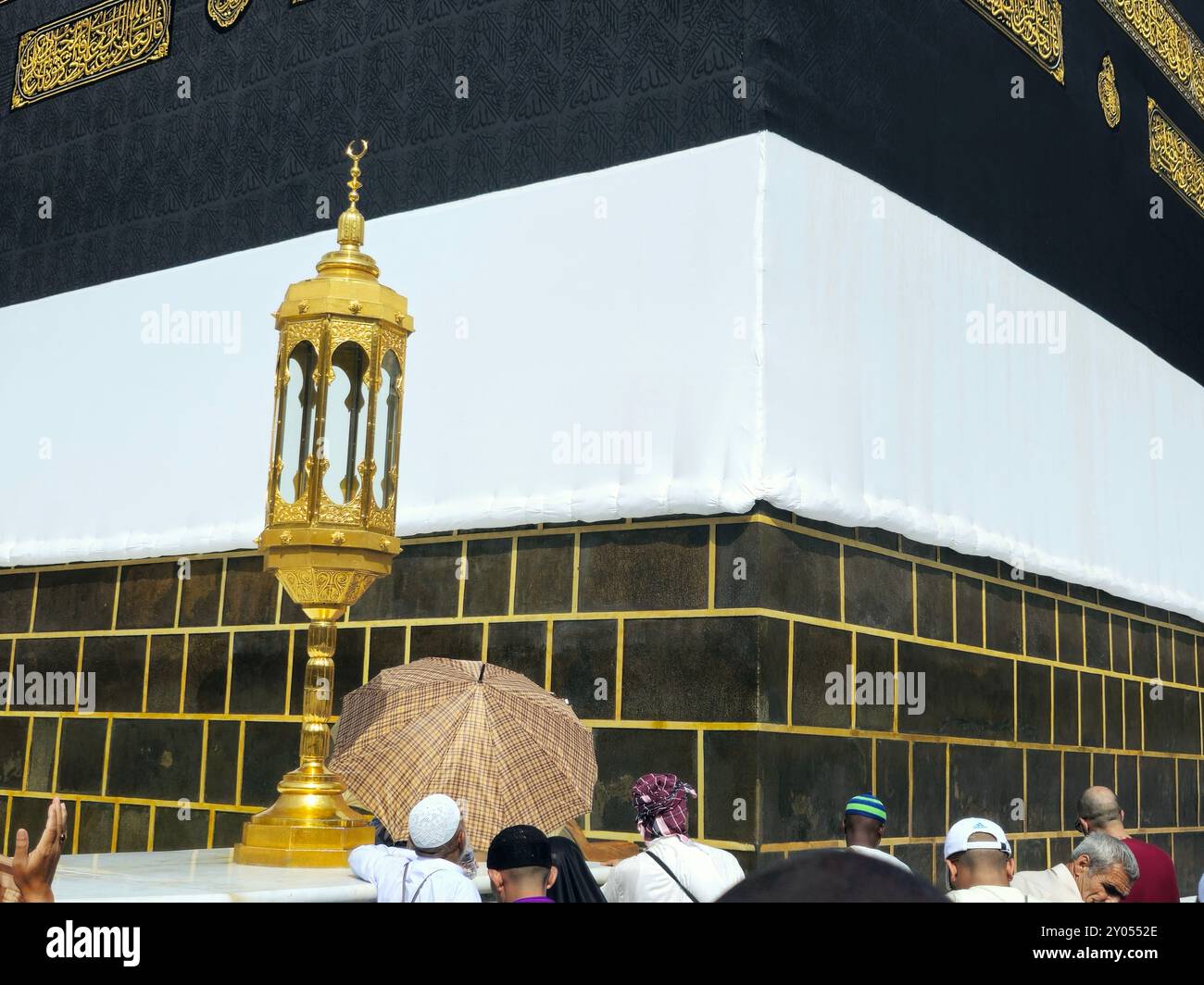 Mecca, Saudi Arabia, June 21 2024: Al Kaaba in Ihram cothing, The Kaaba ...