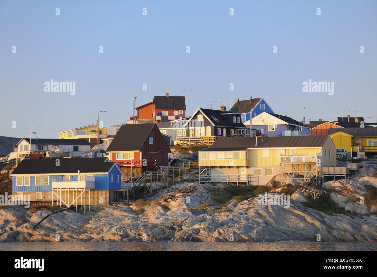 Colorful houses in Ilulissat, Ilulissat, Icefjord, Disko Bay ...