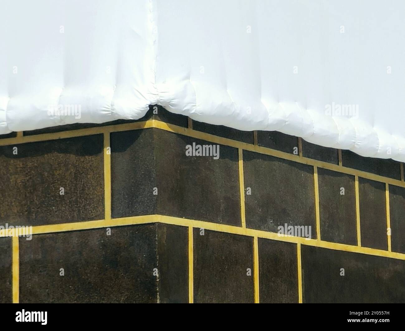Kabaa in Ihram clothing, The Kaaba a stone building at the center of ...