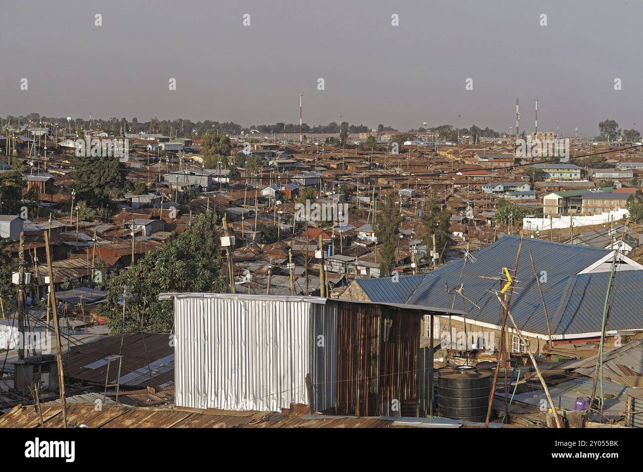 Kibera biggest slum in Africa Nairobi Kenya Stock Photo - Alamy