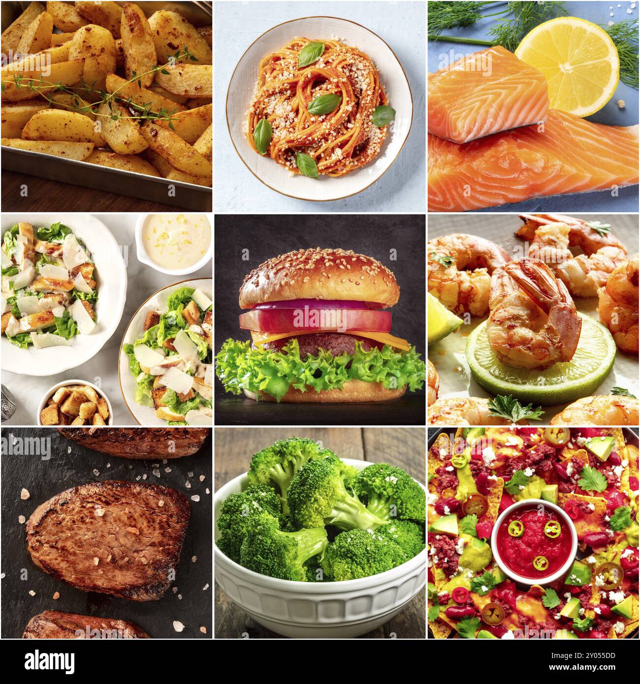 Burger sandwich collage food hi-res stock photography and images - Alamy