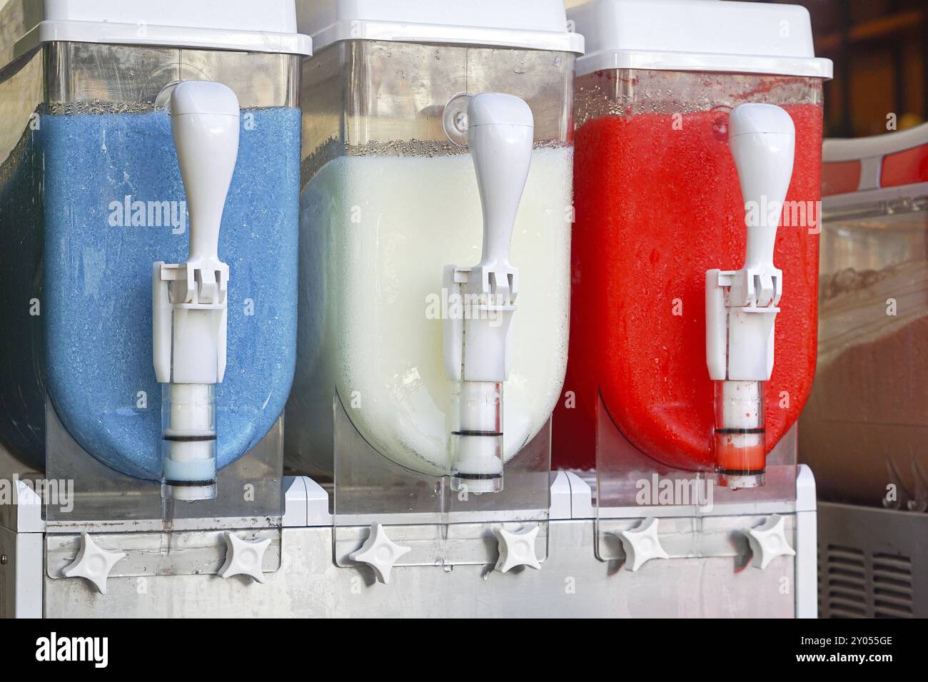 Frozen slush drinks maker and dispenser Stock Photo - Alamy