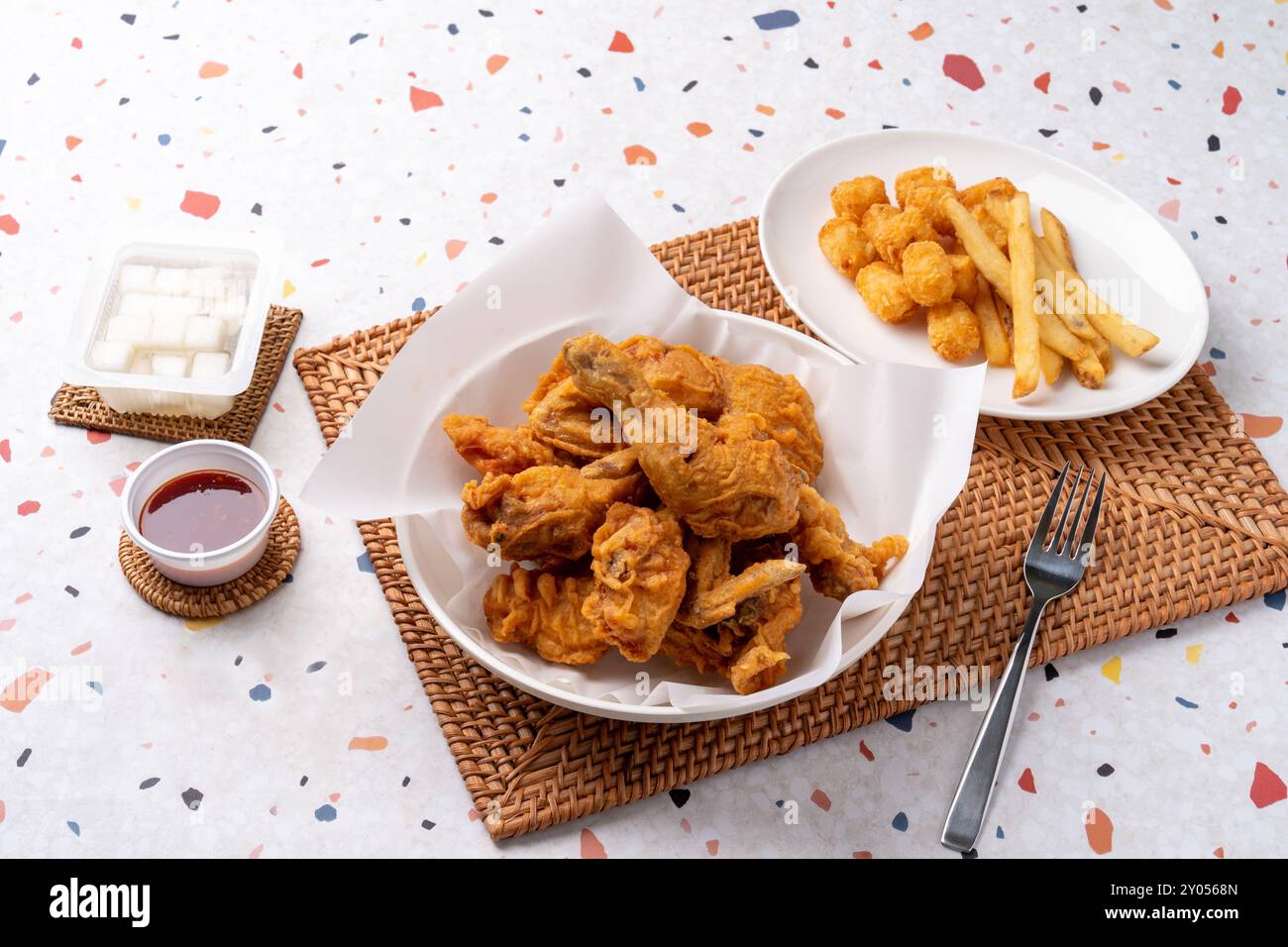 fried chicken, chicken, seasoning, Korean chicken, Korean cuisine ...