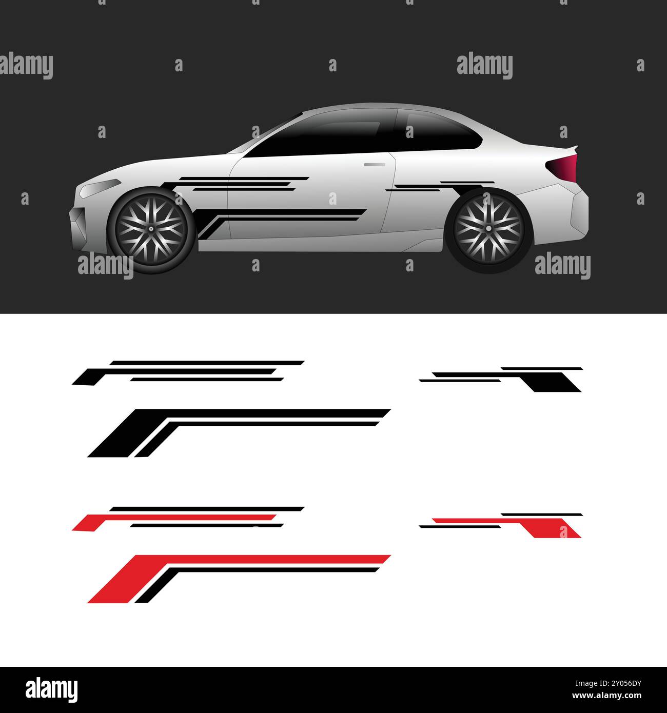 vector car wrap vinyl livery decal design. car modification decal ...