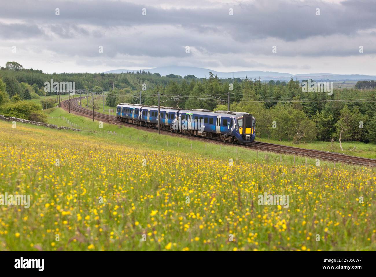 Scotrail Siemens class 385 electric multiple unit train passing the ...