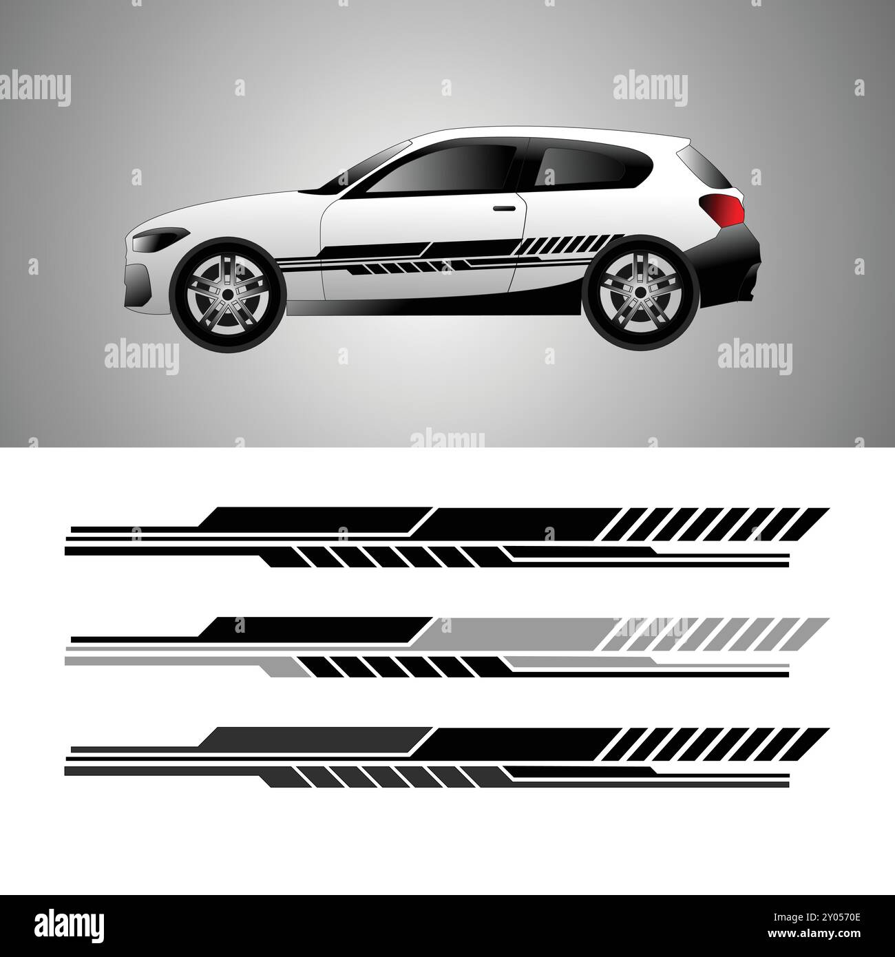 vector design decal livery strip line wrap car body Stock Vector Image ...