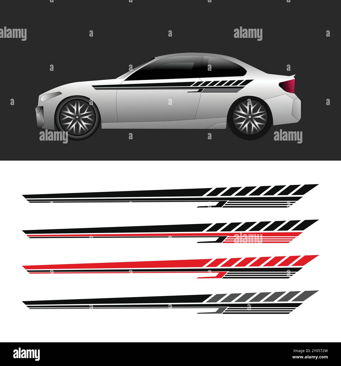 vector car wrap vinyl livery decal design. car modification decal ...
