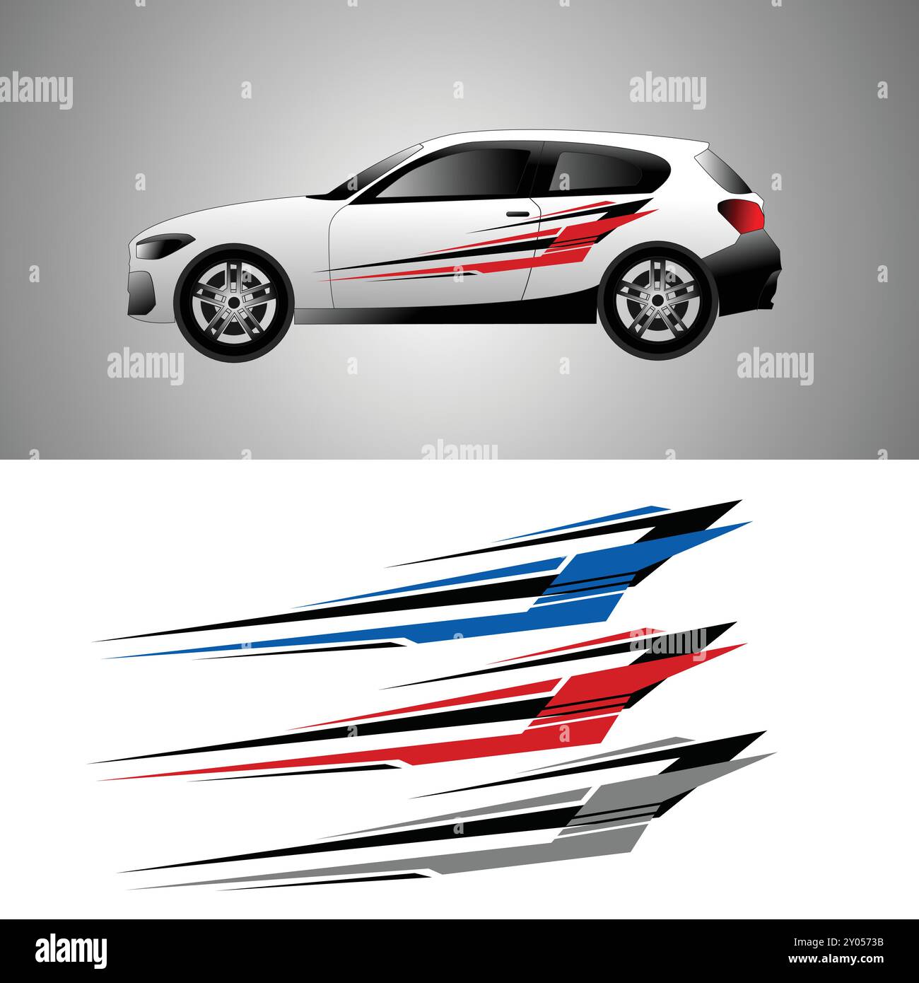 vector car wrap vinyl livery decal design. car modification decal ...