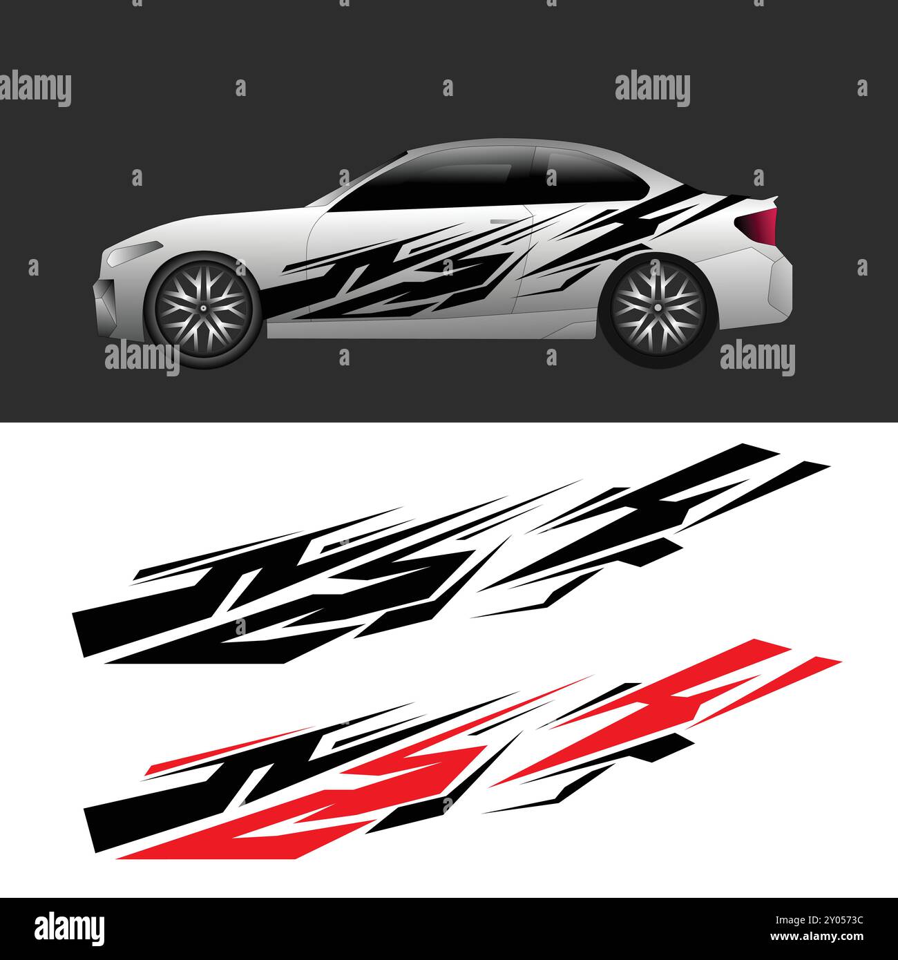 vector car wrap vinyl livery decal design. car modification decal ...