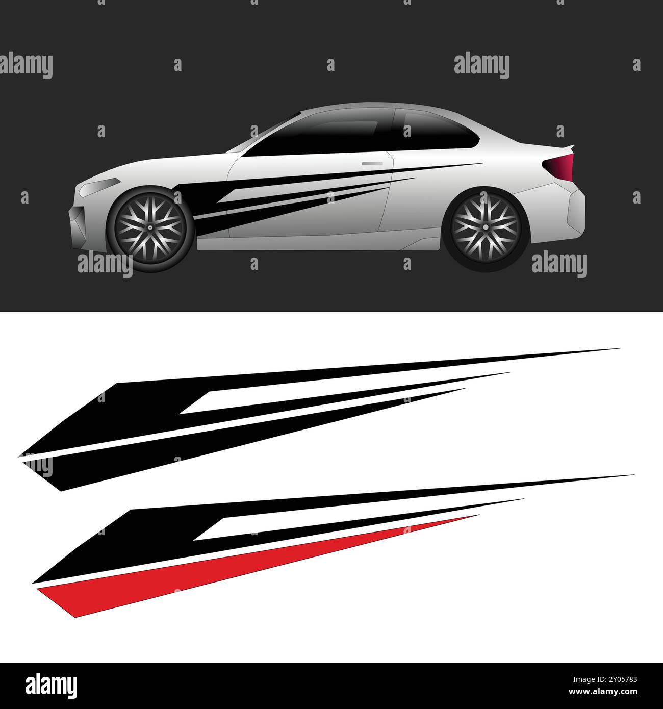vector car wrap vinyl livery decal design. car modification decal ...