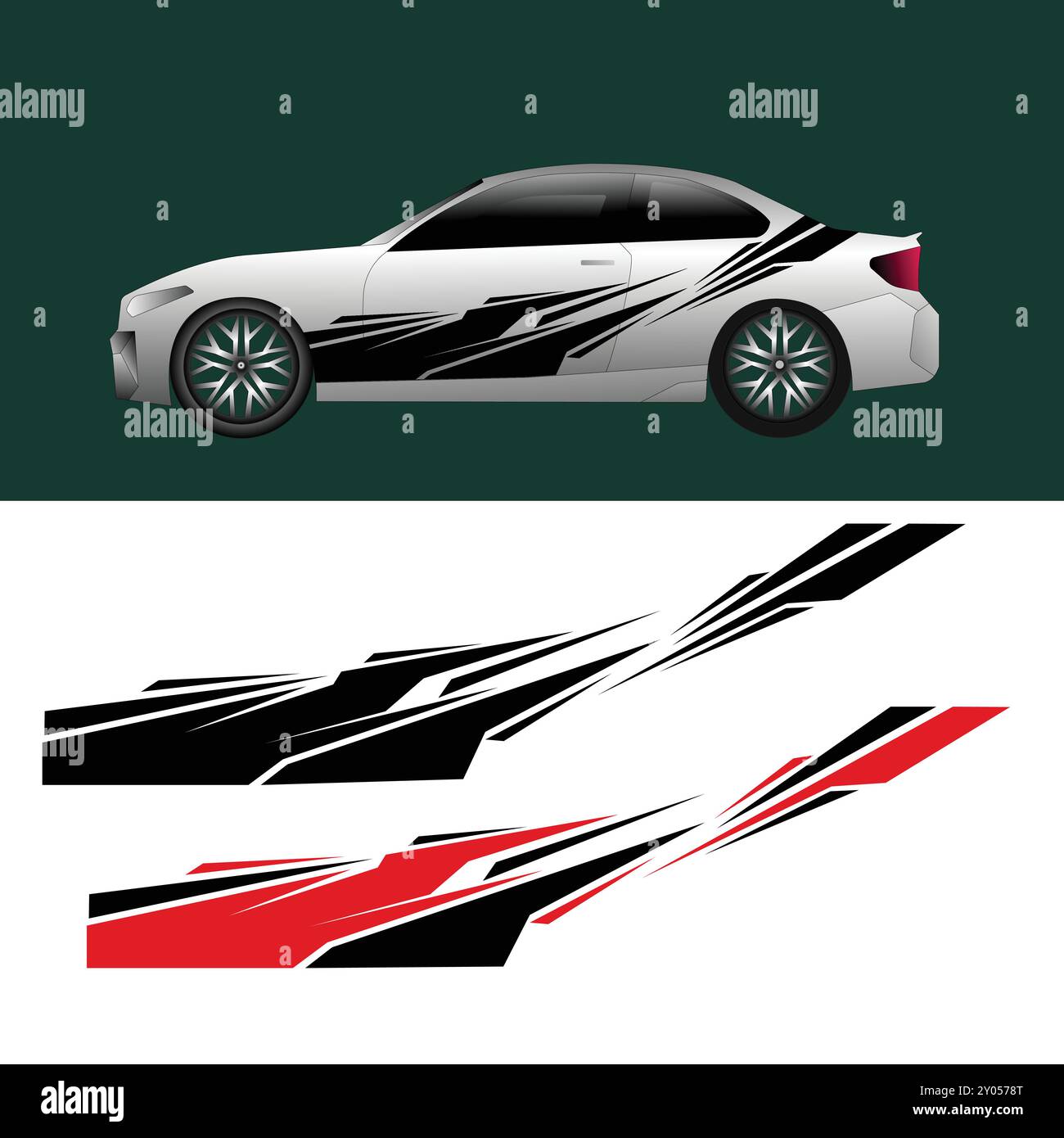 vector car wrap vinyl livery decal design. car modification decal ...