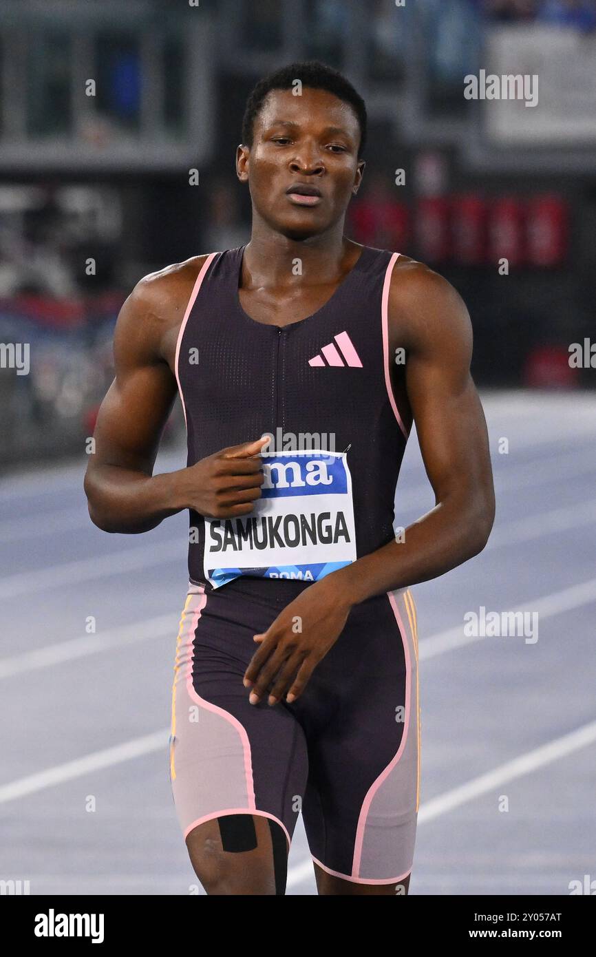 Muzala SAMUKONGA (ZAM) competes in 400m Men during the IAAF Wanda ...