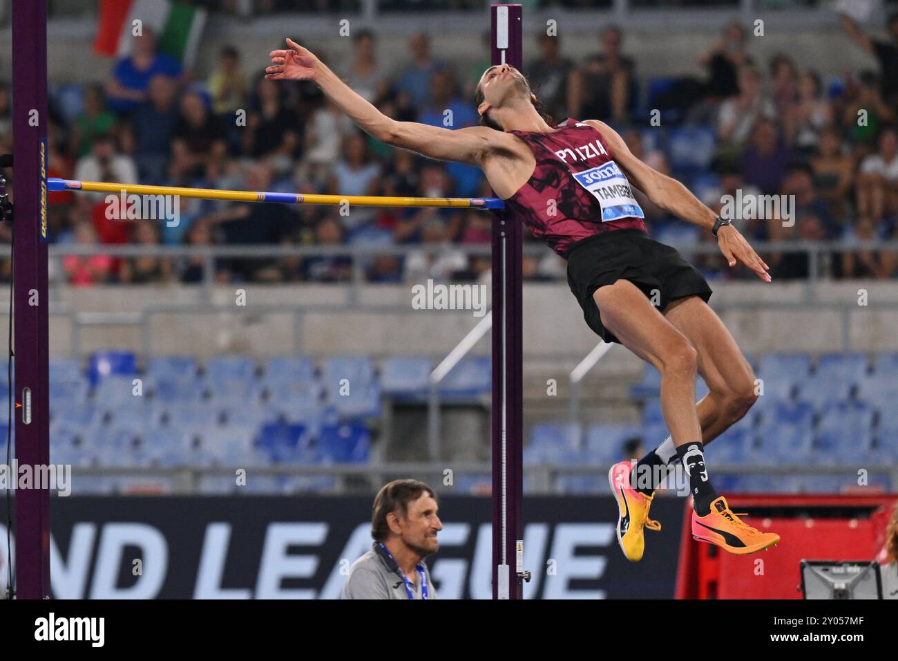 Gianmarco TAMBERI (ITA) competes in High Jump Menduring the IAAF Wanda ...
