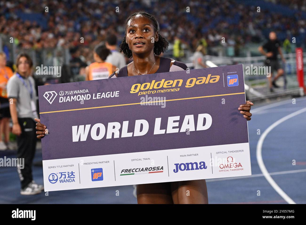 Ackera NUGENT (JAM) competes in 100m Hurdles Womenduring the IAAF Wanda ...