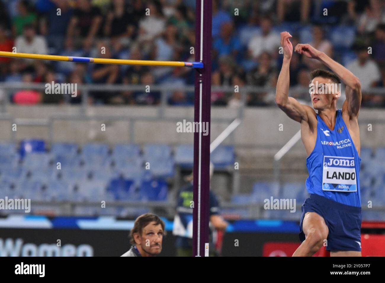 Manuel LANDO (ITA) competes in High Jump Menduring the IAAF Wanda ...