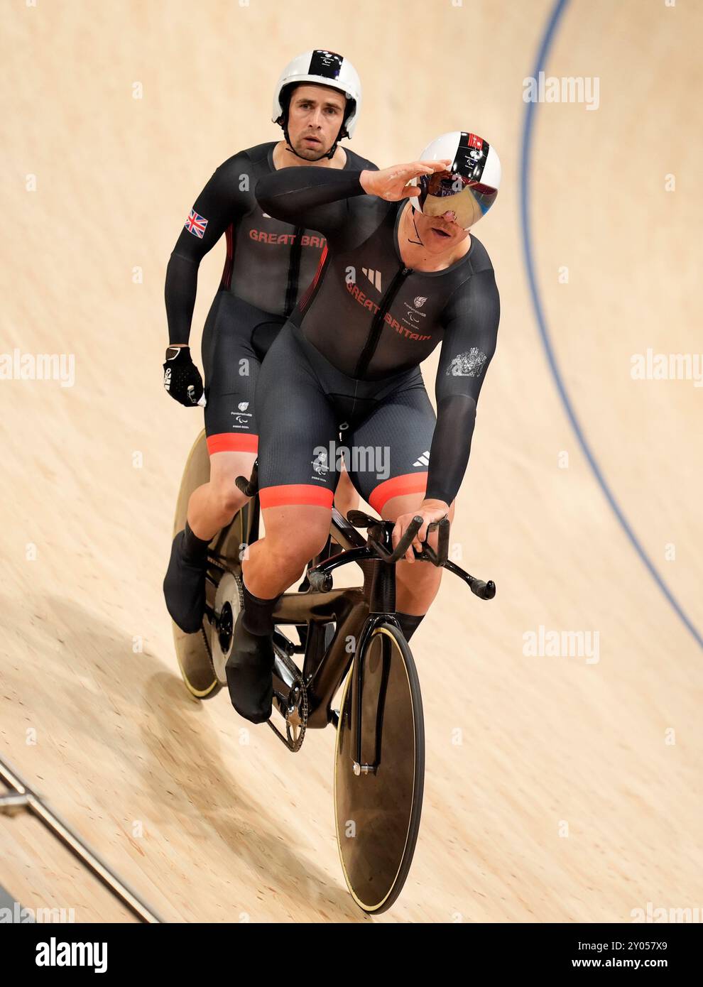 Great Britain's Neil Fachie and pilot Matthew Rotherham during the Men ...