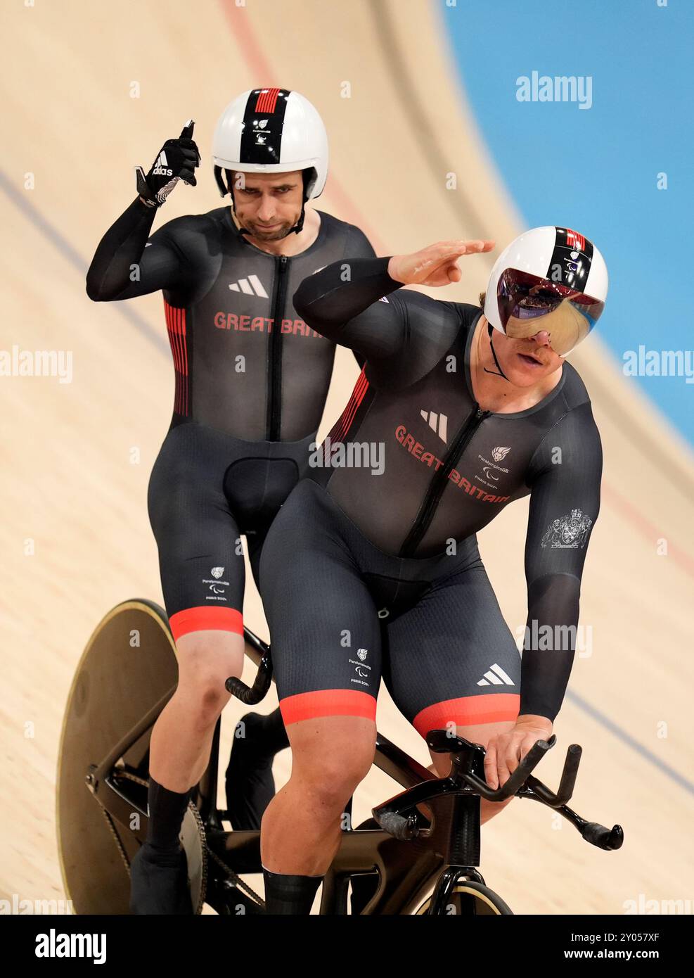 Great Britain's Neil Fachie and pilot Matthew Rotherham during the Men ...