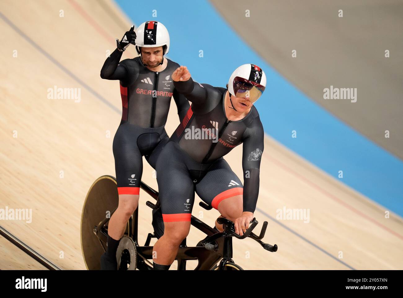 Great Britain's Neil Fachie and pilot Matthew Rotherham during the Men ...