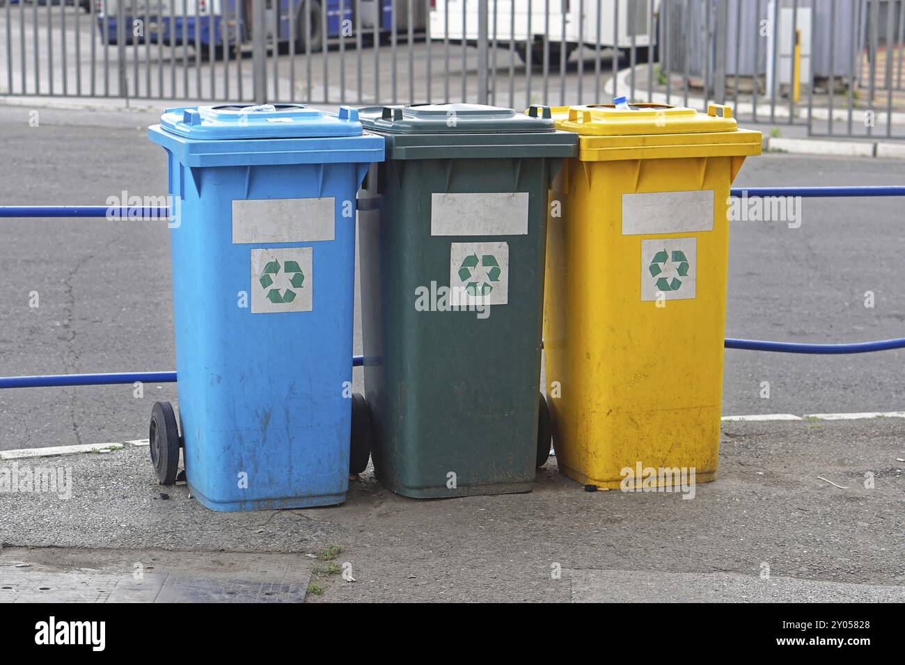Three plastic recycling and sorting bins Stock Photo - Alamy Three plastic recycling and sorting bins Stock Photo - Alamy