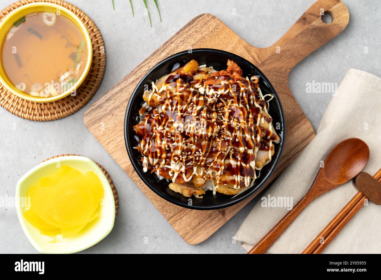 Korean food, stir-fried pork, spicy, anchovy, gimbap, side dish, pickled radish, egg, fried ...