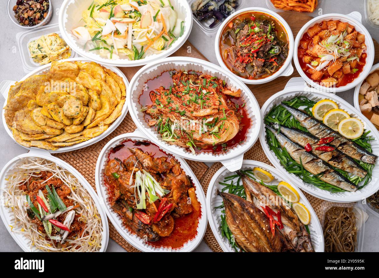 Korean food, side dishes, fish, grilled fish, steamed, saury, mackerel ...