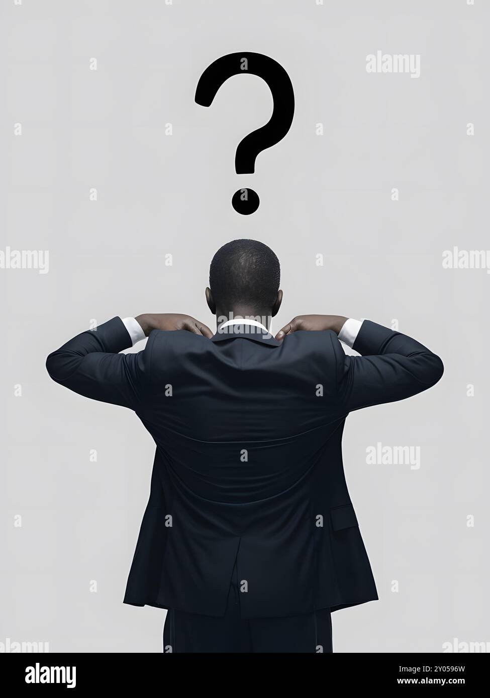 Black symbol of the human head with the words The question mark ...