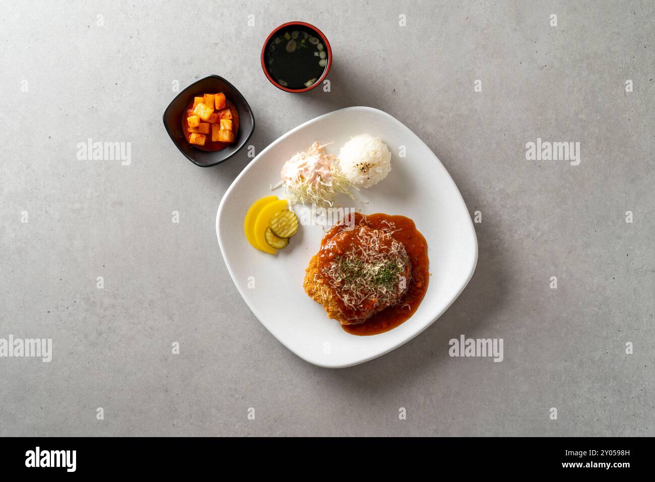 Pork cutlet, handmade, cheese, omelet rice, kimchi fried rice ...