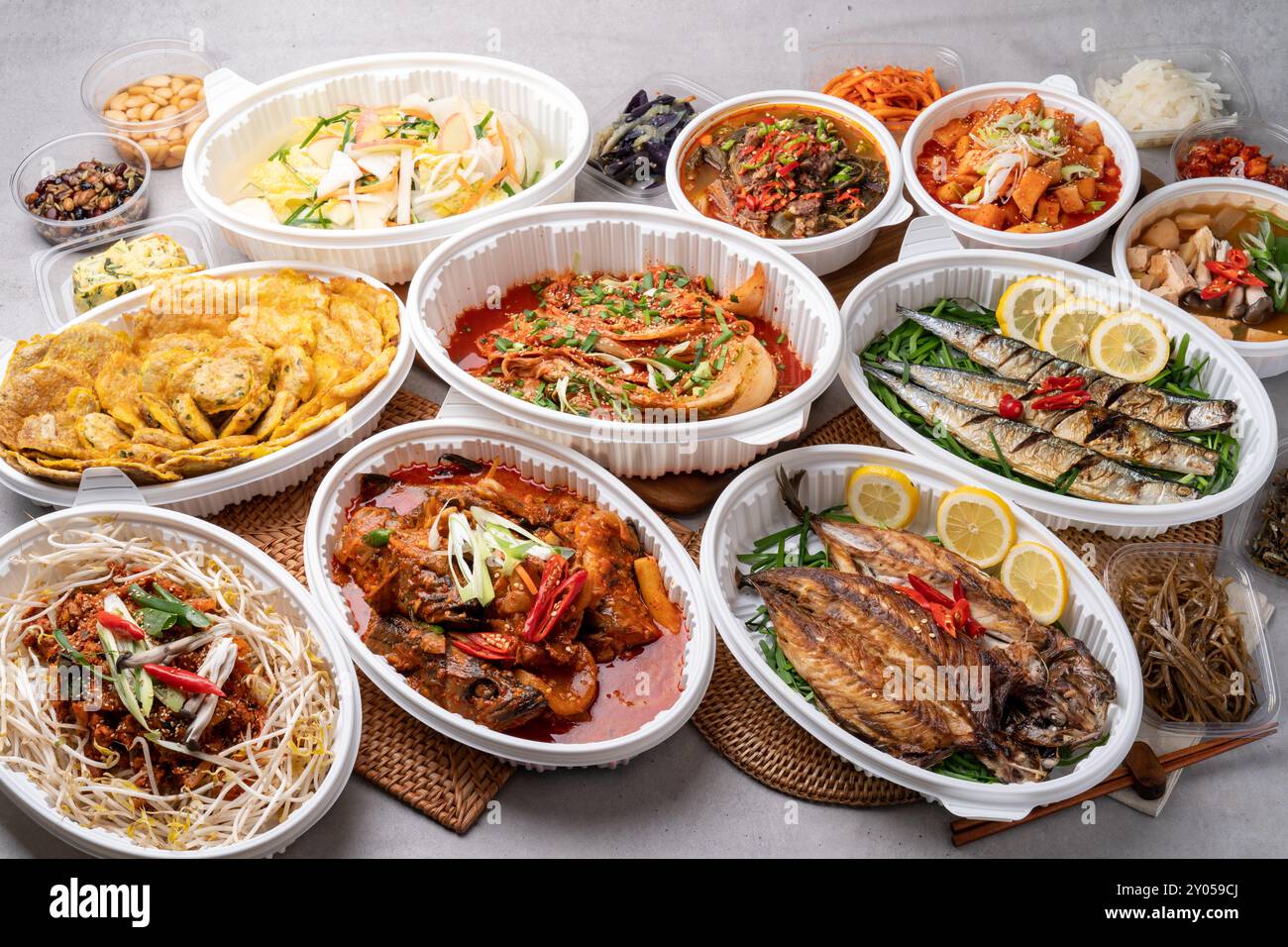 Korean food, side dishes, fish, grilled fish, steamed, saury, mackerel ...