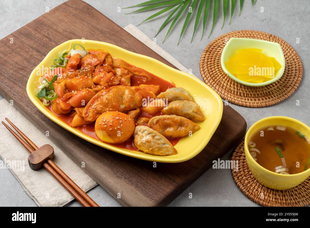 Korean food, stir-fried pork, spicy, anchovy, gimbap, side dish, pickled radish, egg, fried ...