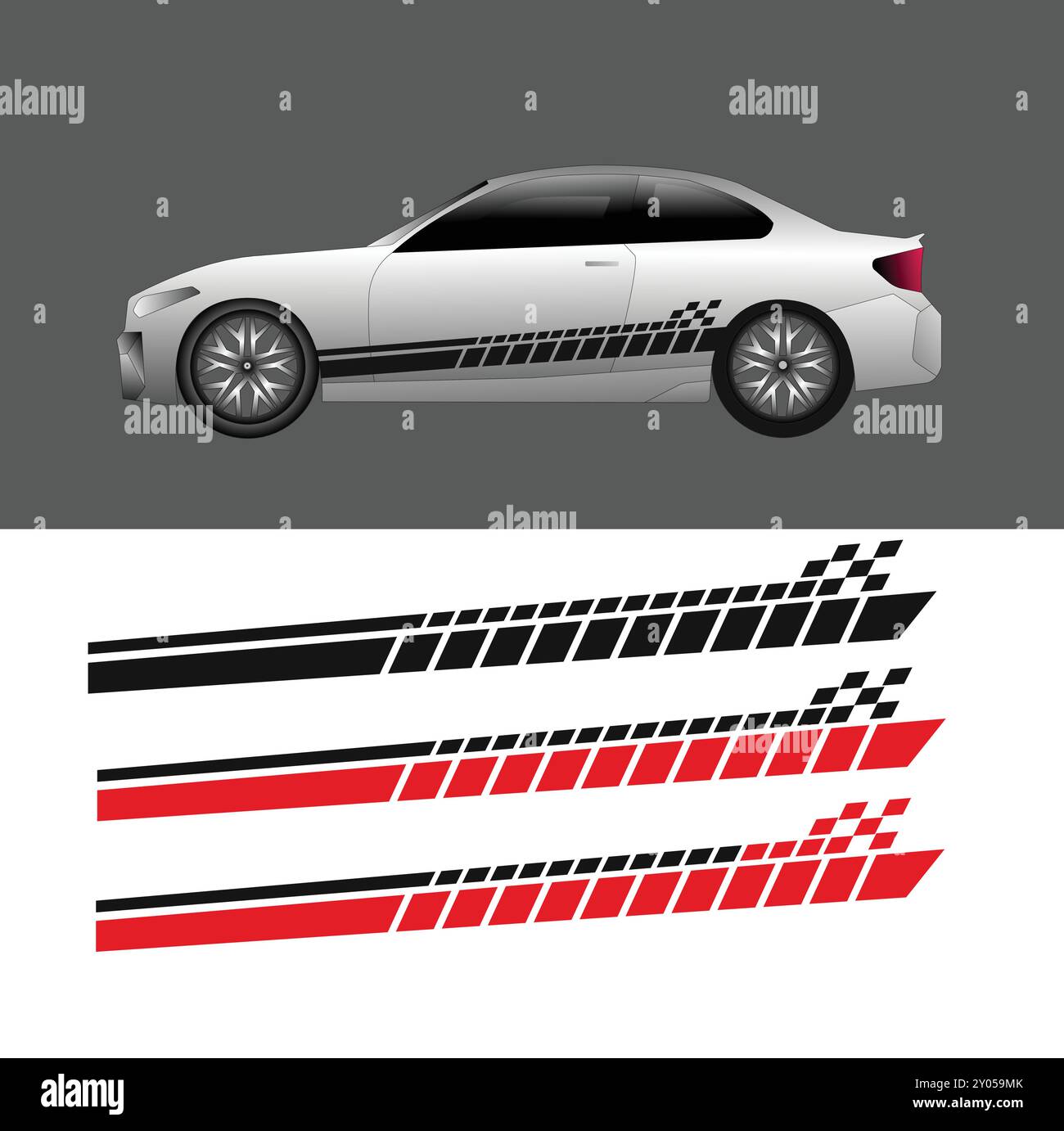 car wrap decal design vector. vinyl car decals. modern car decals Stock ...