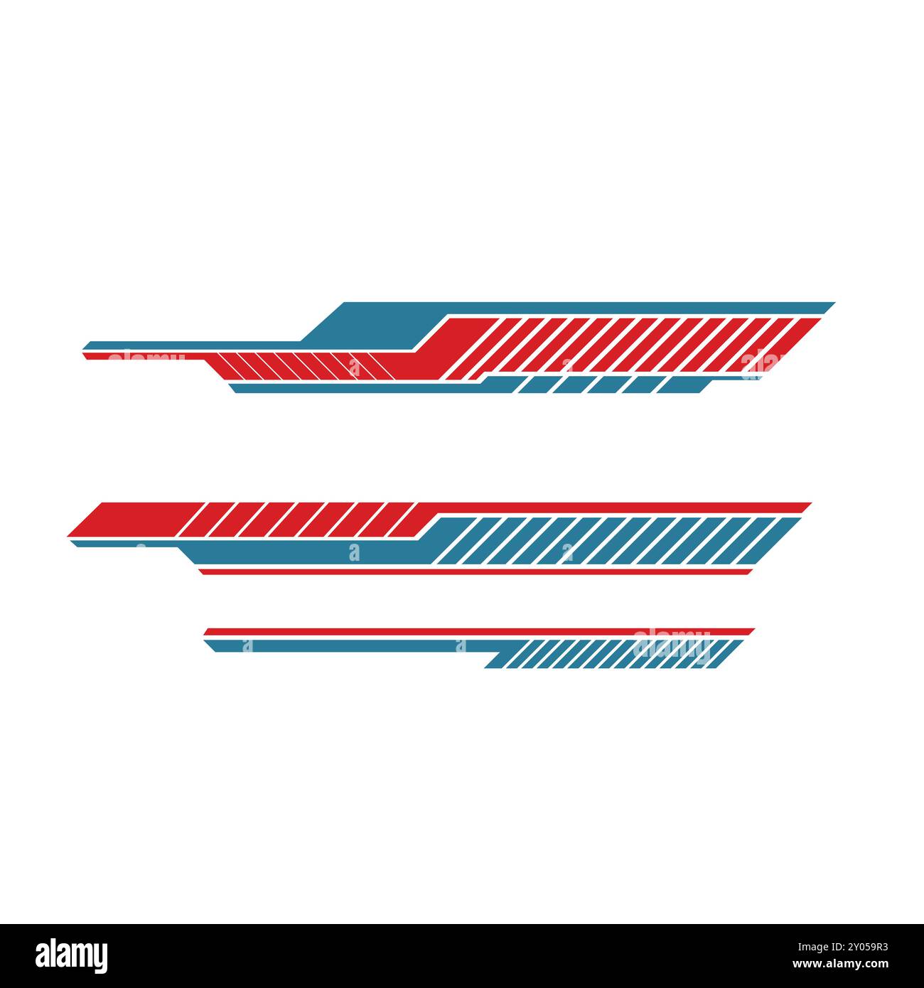 vector car body stripe decal sticker design Stock Vector Image & Art ...