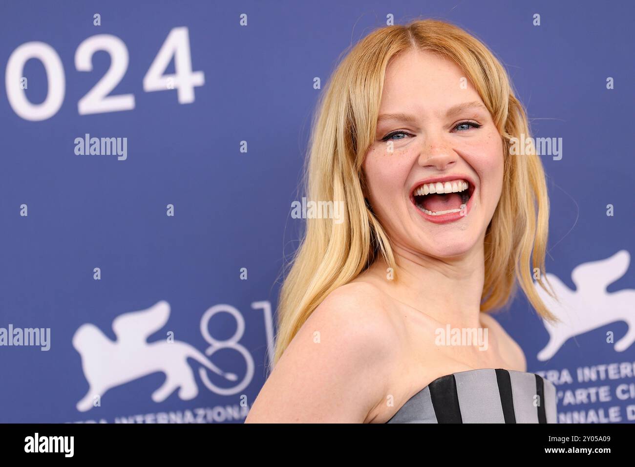 Emma Laird poses for photographers at the photo call for the film 'The ...